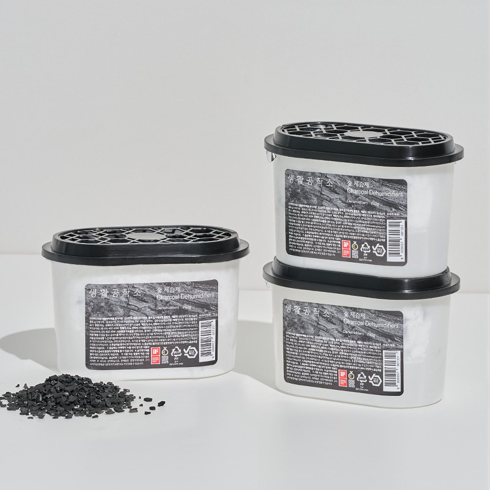 [생활공작소] 숯제습제 520ml x 24개